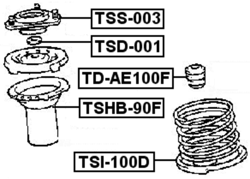 FRONT SHOCK ABSORBER BOOT - For Toyota COROLLA 1991-2002 OEM 48157 ...